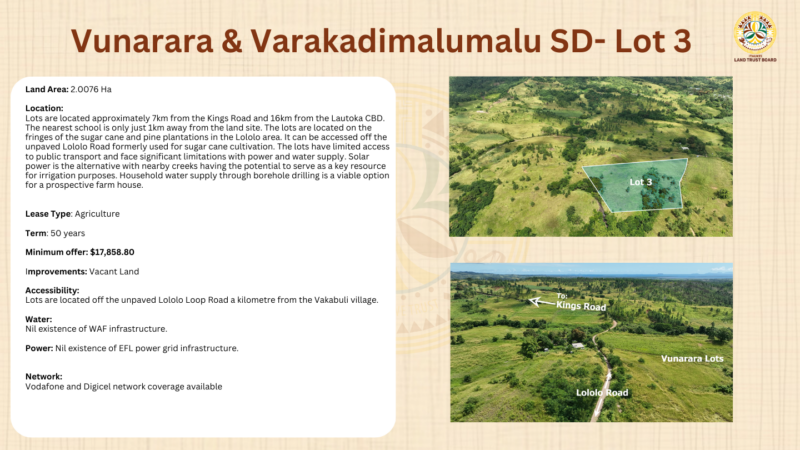Land Available - iTaukei Land Trust Board (TLTB)