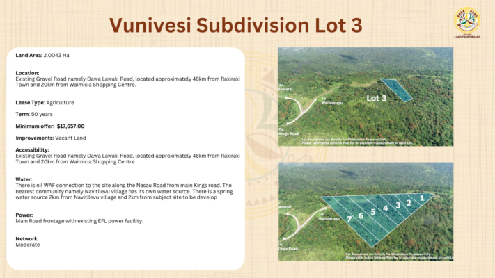 Land Available - iTaukei Land Trust Board (TLTB)